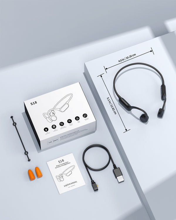 PSIER Bone Conduction Headphones IPX8 Waterproof Swimming Headphones O